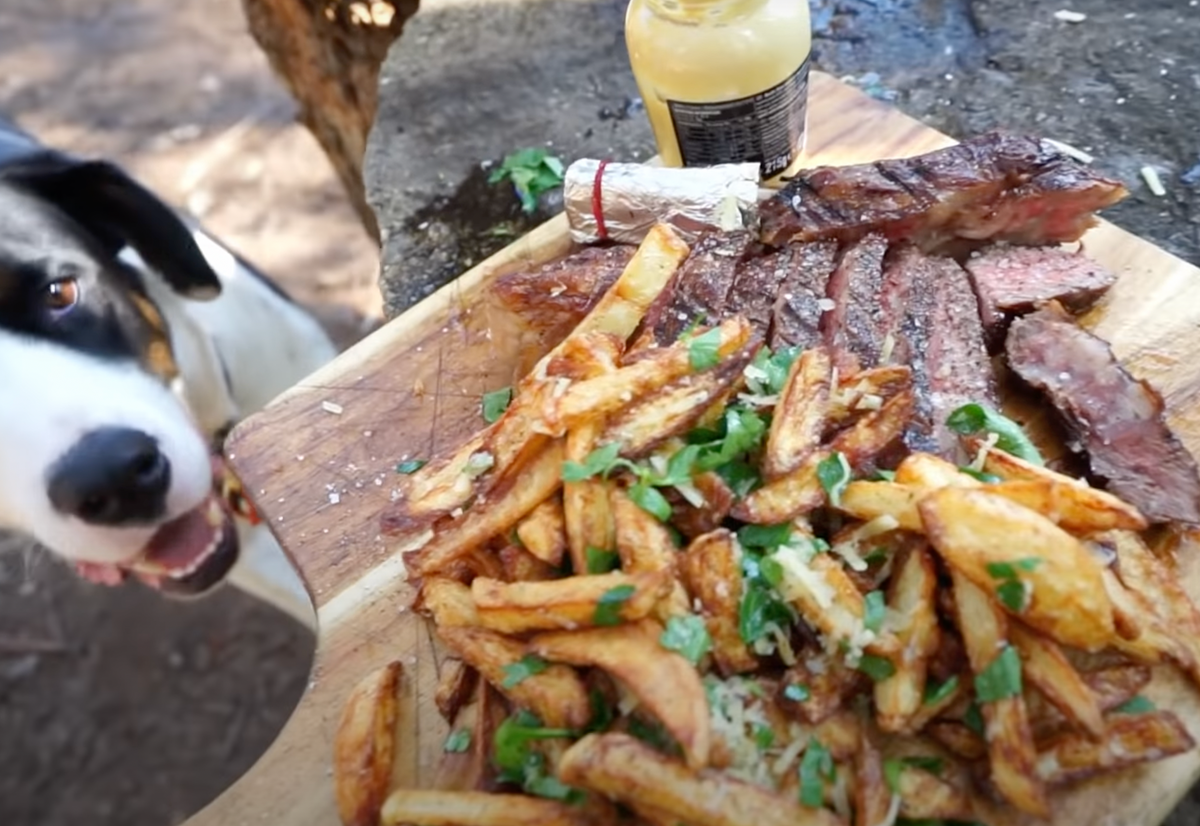 HARRY'S ULTIMATE CAMPFIRE STEAK & FRIES – FOOD OVER FIRE